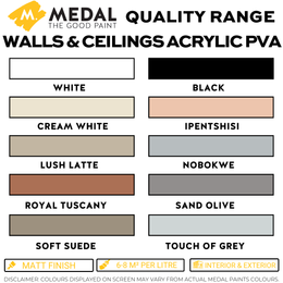 Medal Walls and Ceilings Acrylic PVA | BHT Paint Store